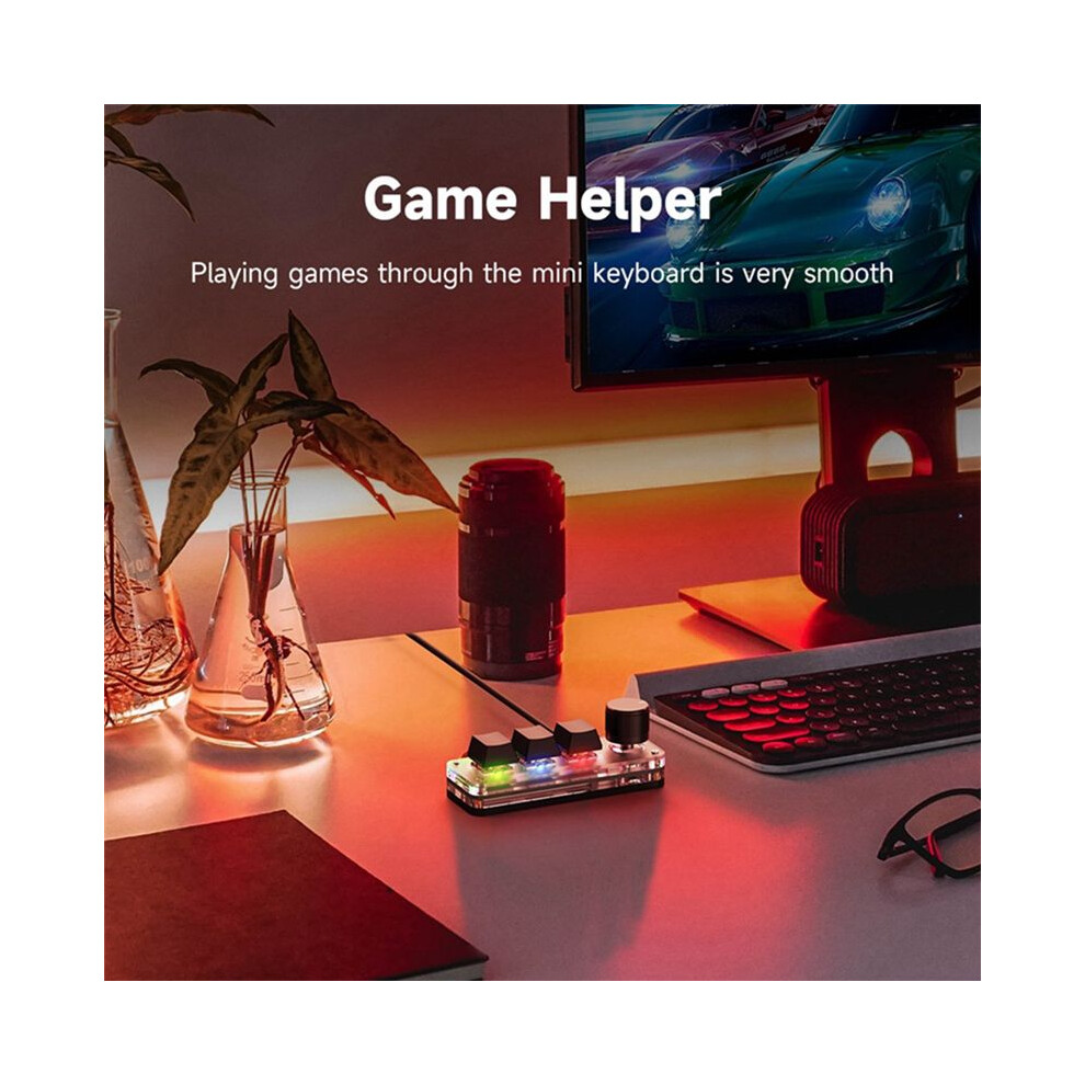 Mechanická klávesnica Macropad Macro RGB, mini herná klávesnica s ...