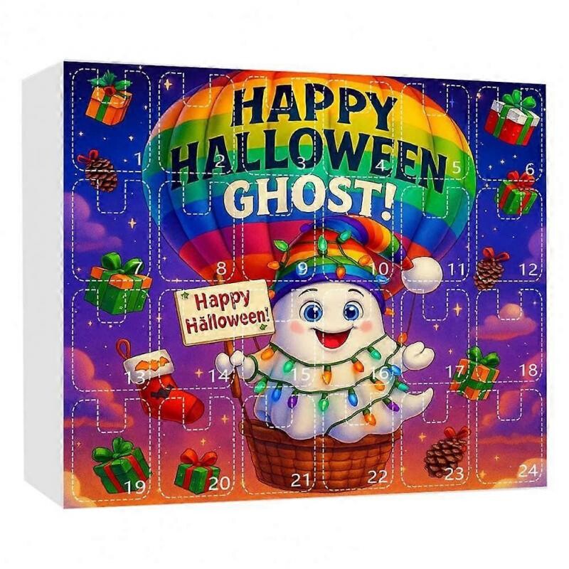 (A)Halloween Decor Advent Calendar Halloween Decoration Spooky Ghost ...