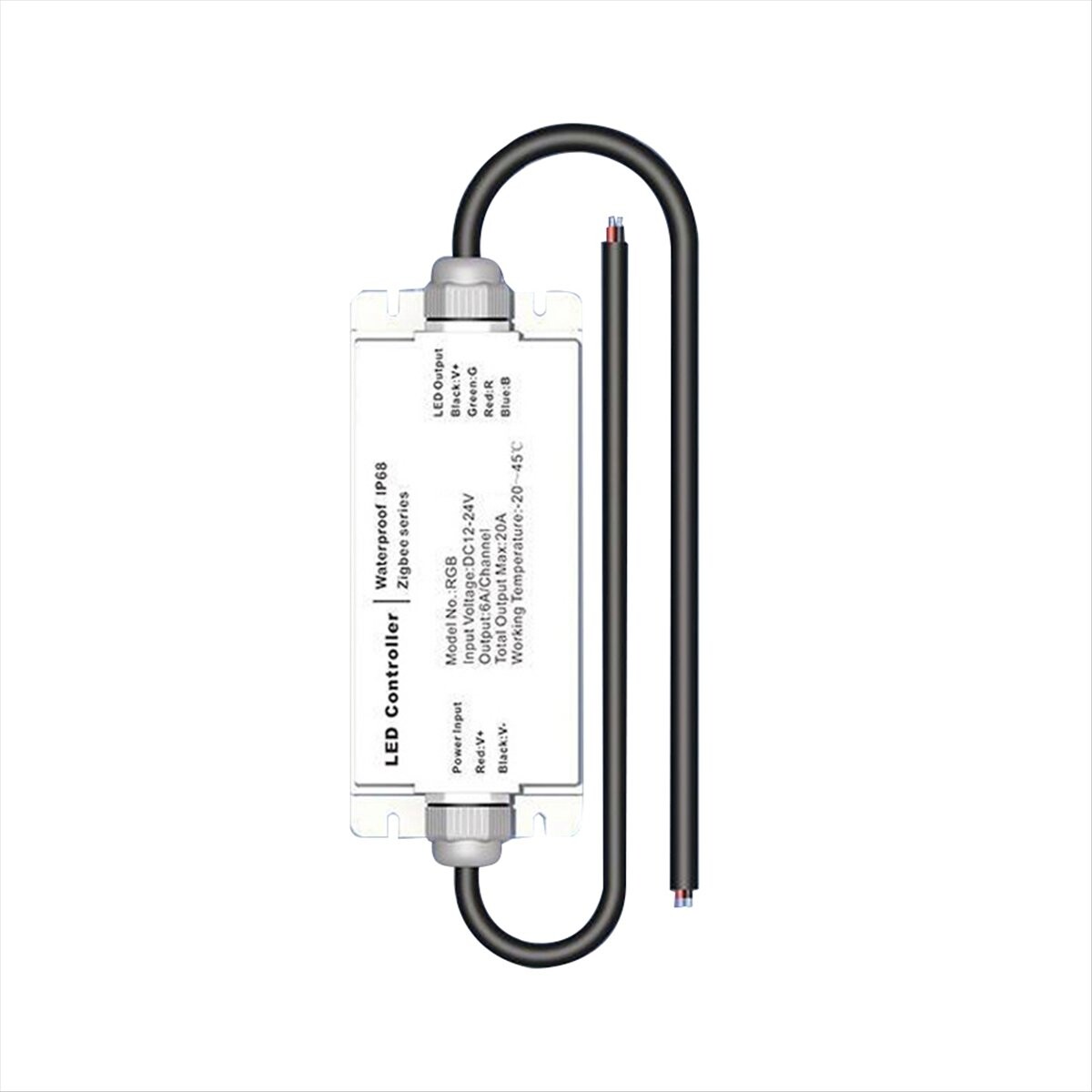 Tuya Zigbee DC12V 24V LED Strip Αδιάβροχο χειριστήριο IP68 Αδιάβροχο ZIGBEE Tuya Voice Remote ...