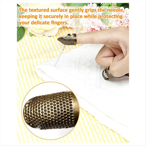 Fingerhut-Set – 7-teiliges Set mit Fingerhüten zum Handnähen ...