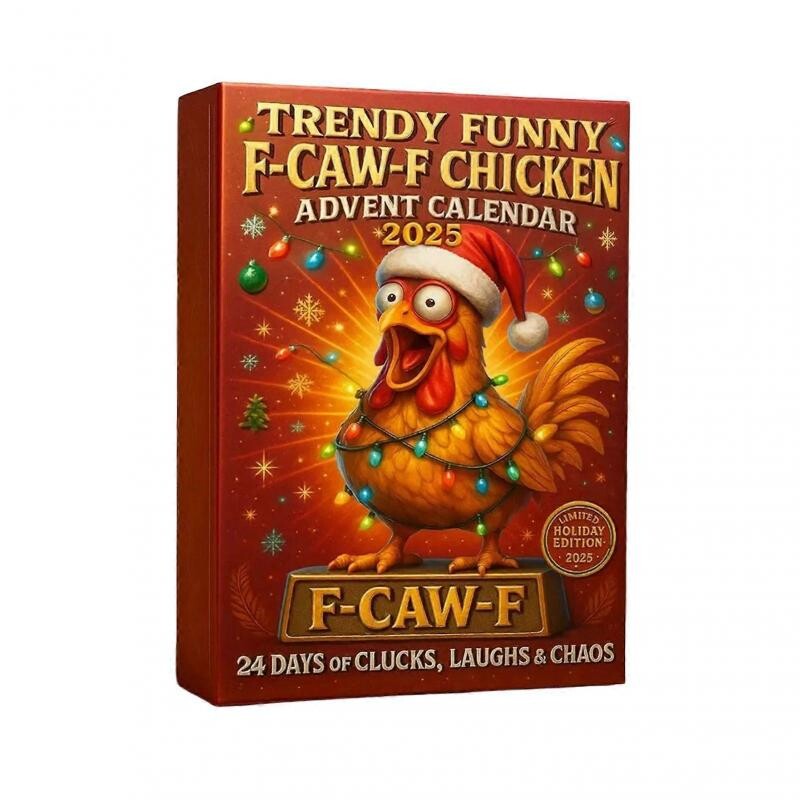 F-Caw-F Chicken Advent Calendars 2025 24 Days Chicken Ornaments ...