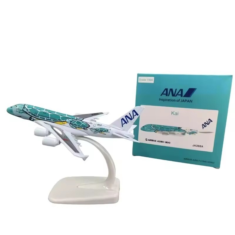 (Green) 2025 Neues 14 cm 1/500 Maßstab Airbus A380 Japan ANA Airlines ...