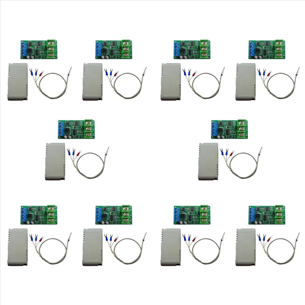 10X DC 8-25V PT100 Thermal Resistance to Temperature Converter RS485 ...