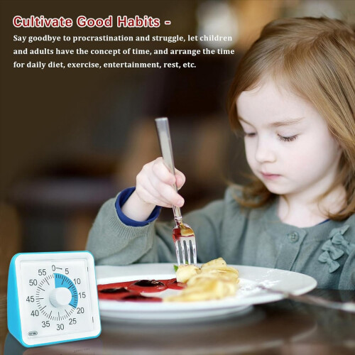 60-Minute Visual Timer for Kids,Study Classroom Timer, Silent Countdown ...