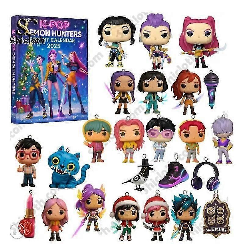 K-Wave Devil Hunter Advent Blind Box 2025 BLACKPINK Acrylic Pendants ...