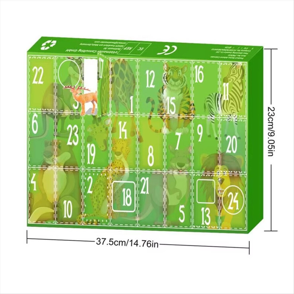 Kit de calendrier de l'Avent 24 animaux - Décoration de Noël à faire ...