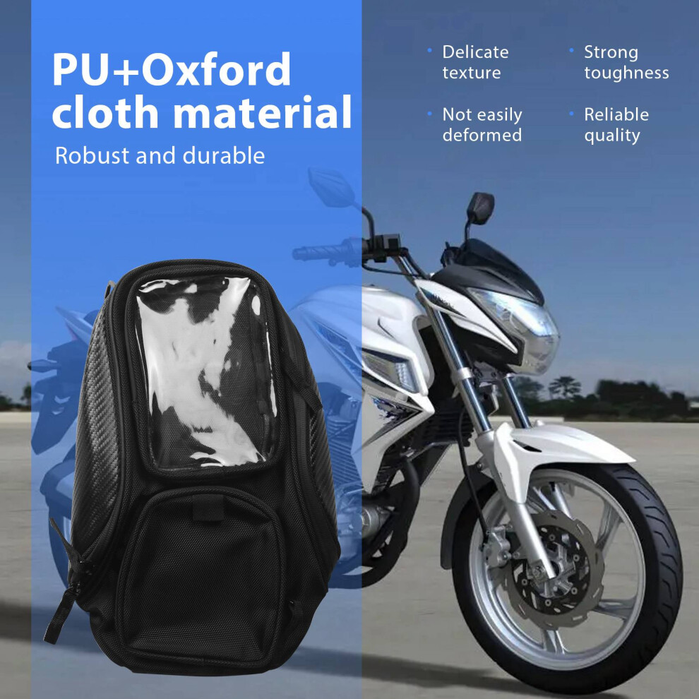 Motorcycle Gas Oil Fuel Tank Bag Waterproof Backpack & Magnetic ...
