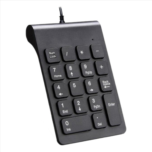 2X Mini USB Wired Numeric Keypad Numpad 18 Keys Digital Keyboard for ...