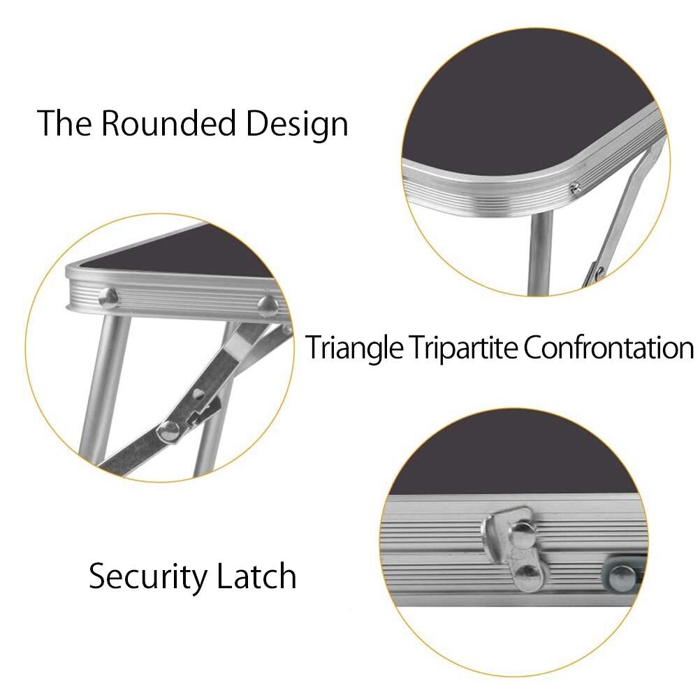 Conception compacte, table de camping pliante avec cadre stable et ...