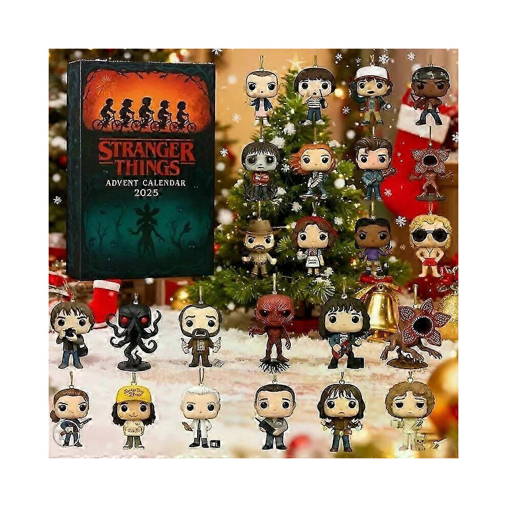 Stranger Things 2025 Advent Calendar Acrylic Ornaments Christmas ...
