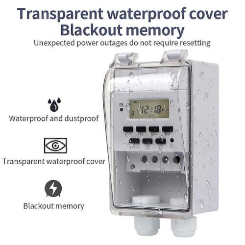 Multifunctional Time Control Switch 220V 30A Digital Timer Weekly 7 ...