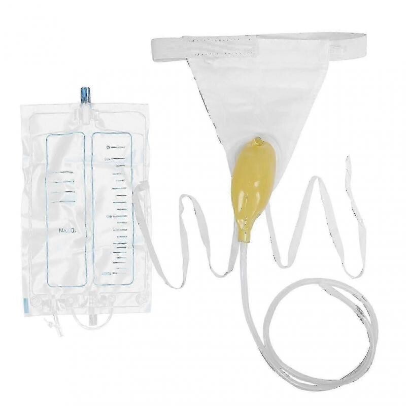 Men Urinal Male Urination Device Funnel Urine Bag for Elderly Bedridden ...