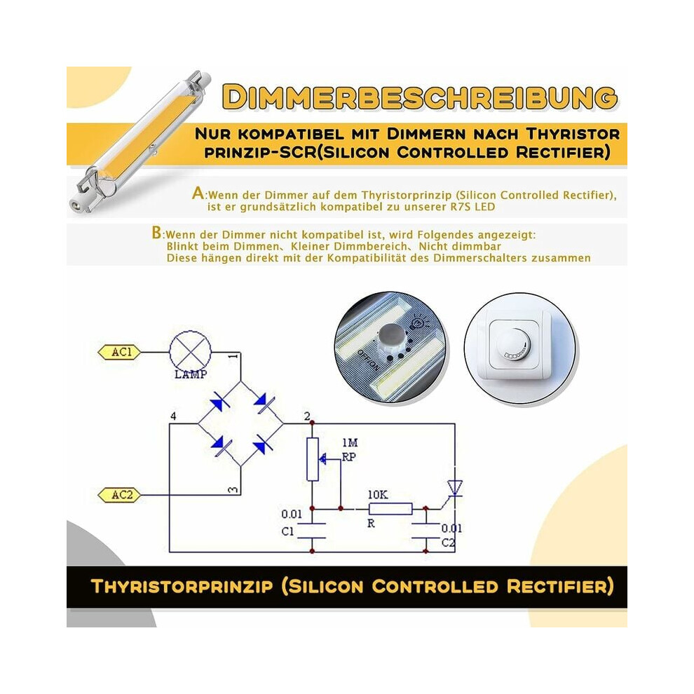 Bec LED tip J cu unghi de fascicul de 360, becuri COB cu capete duble ...