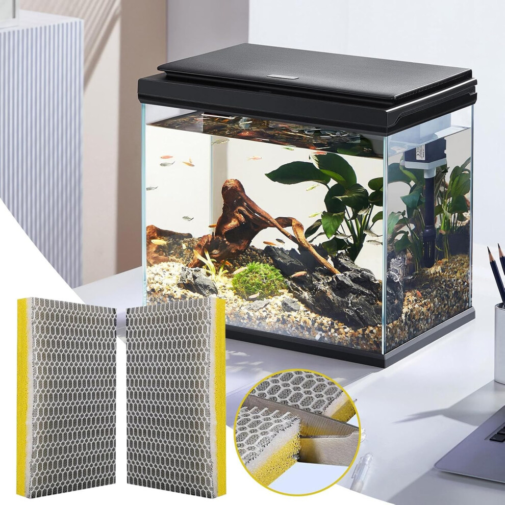 Aquarium Filter Fleece Set of 2, Flexible Roll Filter Mat for ...