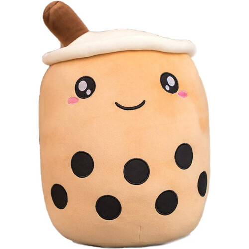 Reusable & Eco-Friendly Plushie, Squishy Bubble Tea Plush, Kawaii ...