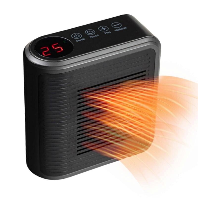 Portable Heaters,800W Wall Outlet Space Heater, Remote control,with ...