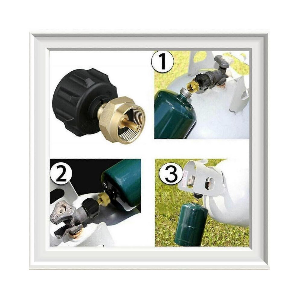 Camping Gas Bottle Adapter Gas Conversion Head Adapter Nozzle Connector ...