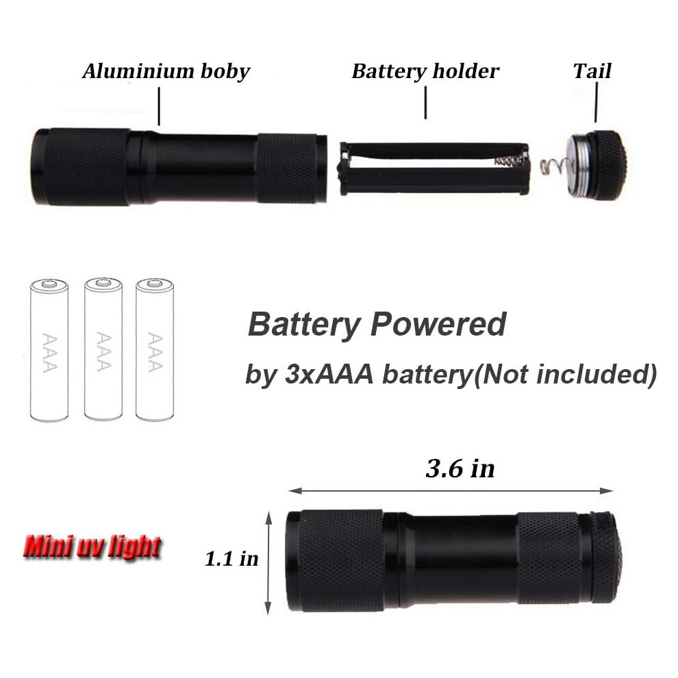Lampe torche UV portable pour la détection d'agents fluorescents ...