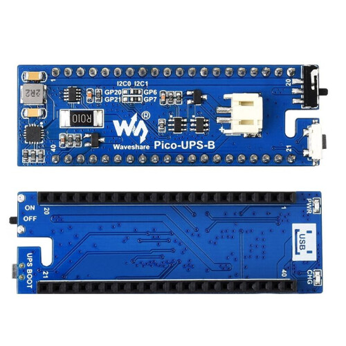 Waveshare UPS Module B for Raspberry Pi Pico Board, Uninterruptible ...