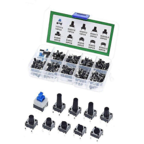 180 x micro push-button micro switch micro mini switch box assortment on OnBuy