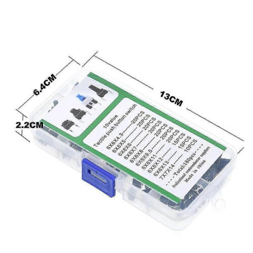 180 x micro push-button micro switch micro mini switch box assortment ...