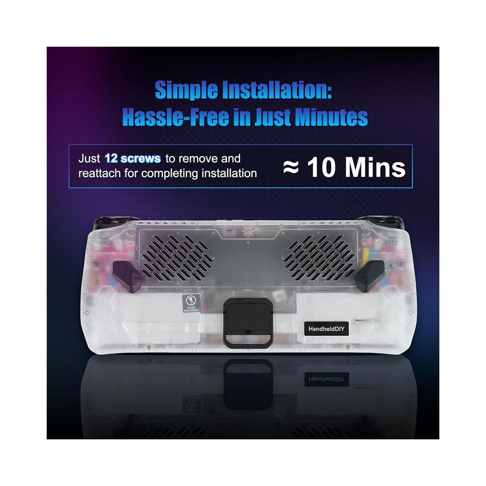 Transparent Replacement Shell Case for ASUS ROG Ally X DIY Clear ...