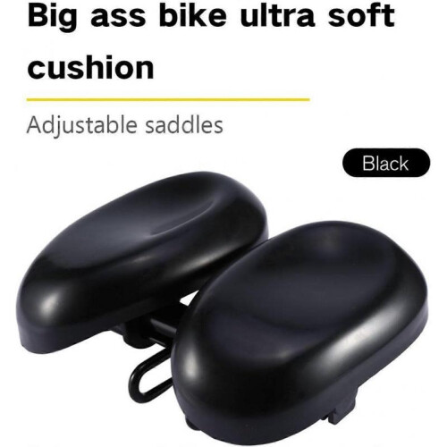 Bicycle Saddle Unisex Extra-Wide Mountain Bike Seat Cushion Black Soft Cloud Comfort Pro One ...