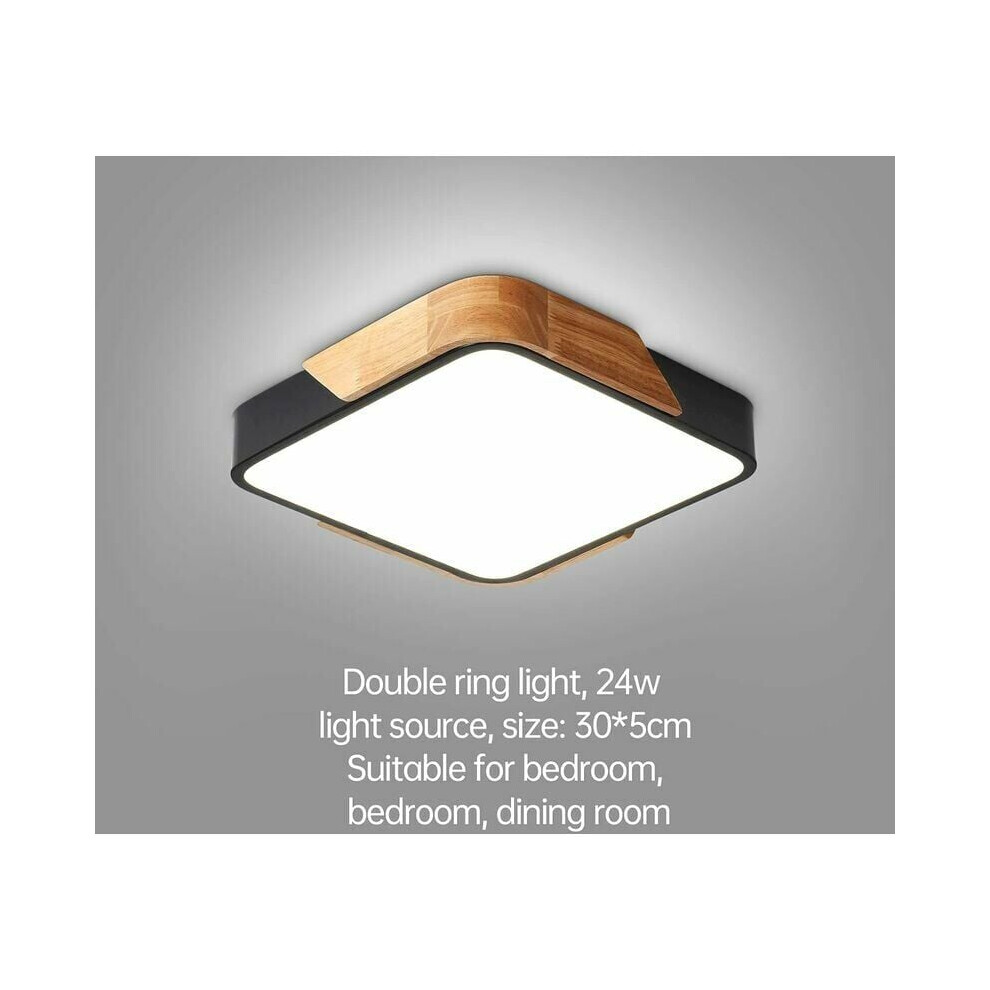 Plafonnier LED moderne, luminosité réglable, design ultra-mince, LED à ...