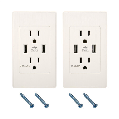 Efficient USB Outlets, 15 Amp Wall Outlet For Your Digital Lifestyle ...