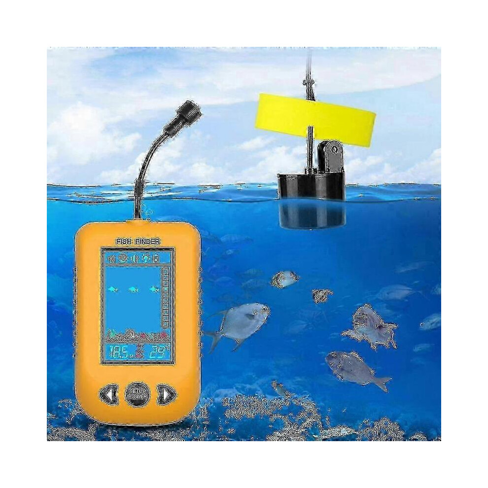 Portable Fish Finder Handheld Wired Fish Depth Finder Kayak Boat ...