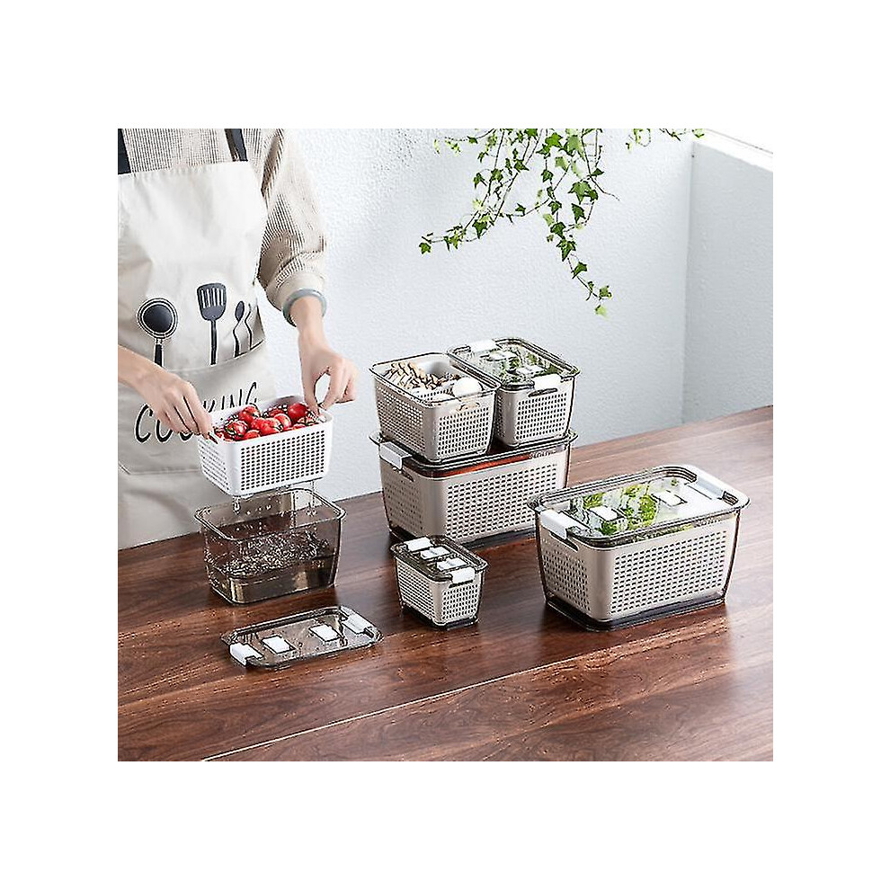 Bacs de rangement pour réfrigérateur et cuisine, contenants de ...
