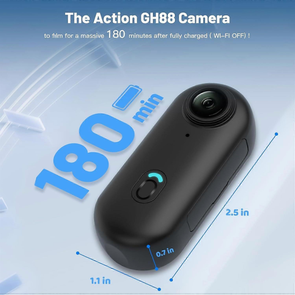 2025 Latest Model 128GB FHD 1080P Mini Body Camera, Wearable Action ...