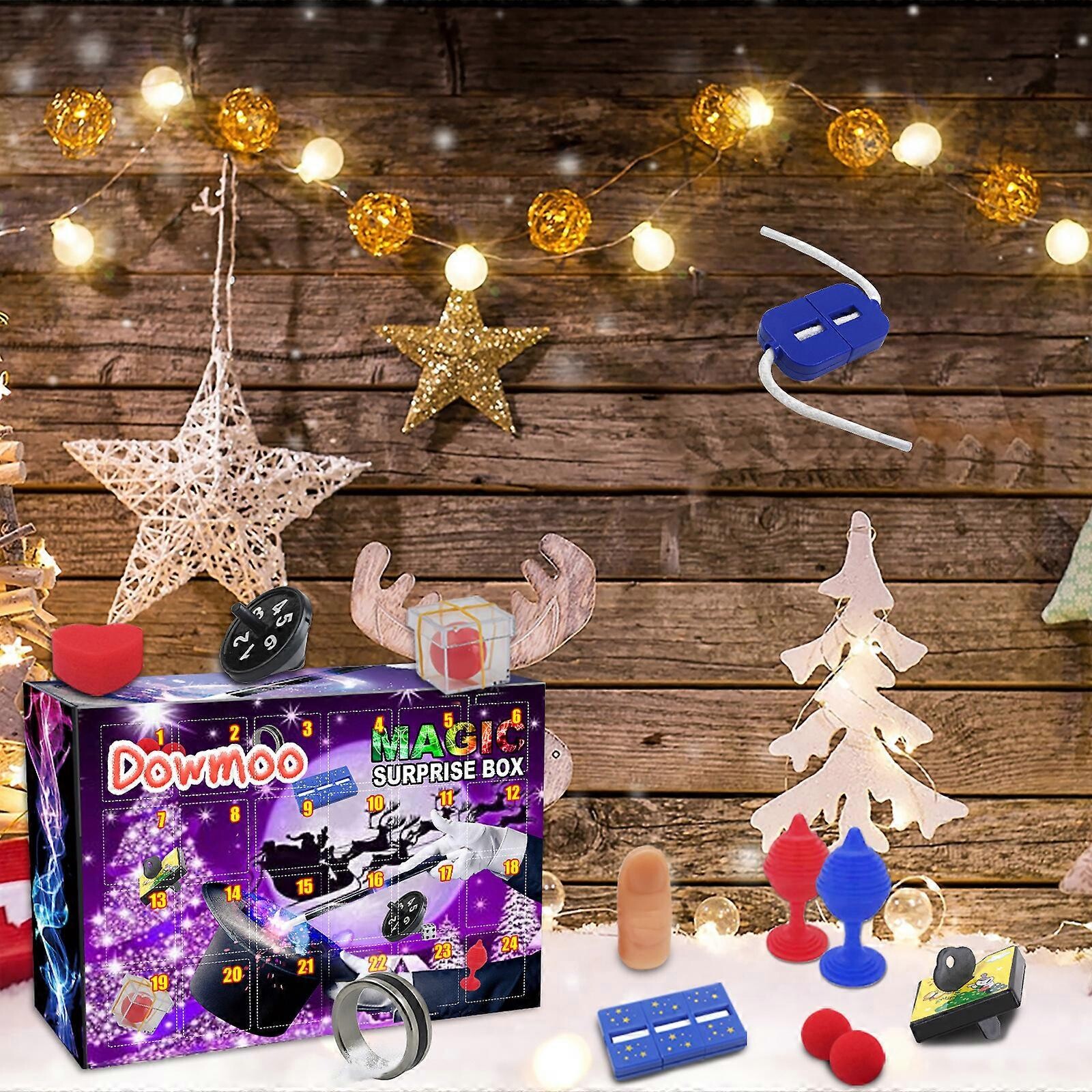Magic decompression blind box Christmas atmosphere gift magic props ...
