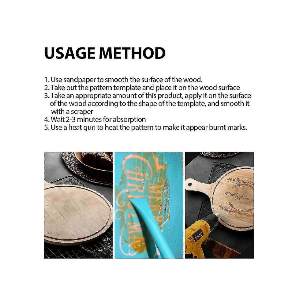 Wood Burning Scorch Paste Accurately & Easily Burn Designs for Crafting ...