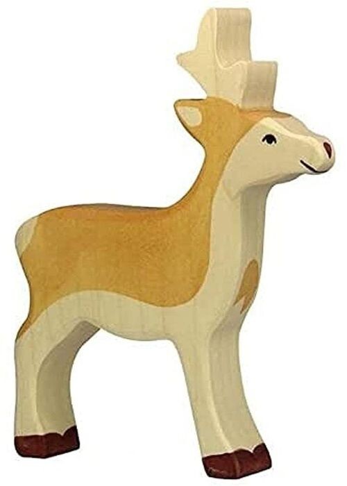 HOLZTIGER - 80089 - FIGURINE - JEUNE CERF on OnBuy