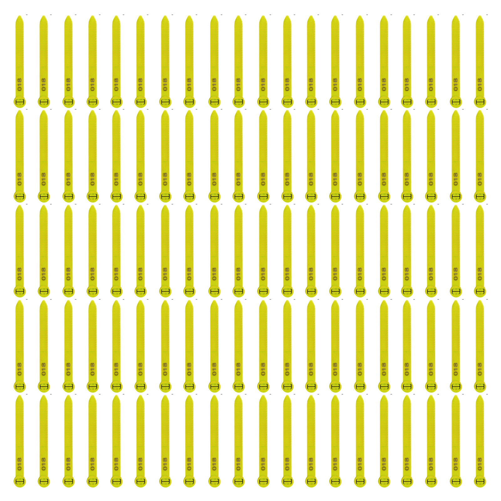 Reusable Plastic Leg Bands for Poultry Farm Sequential-Yellow on OnBuy