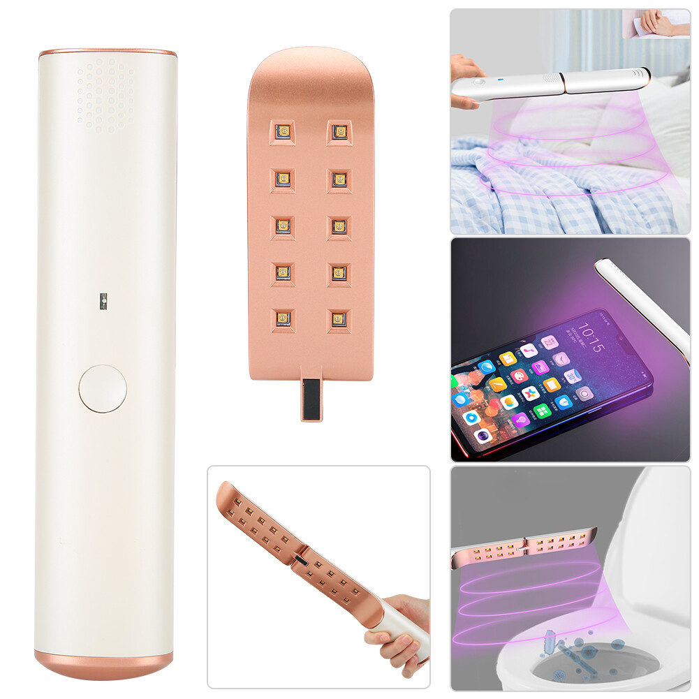 Désinfecteur à lumière UVC pliable avec tige réglable et sécurité ...