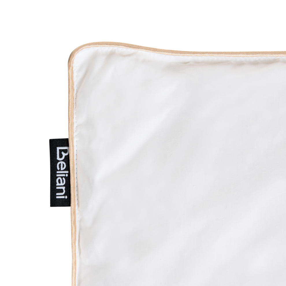 3-Chamber Bed Pillow ETNA High Duck Feathers and Down 80 x 80 cm White ...