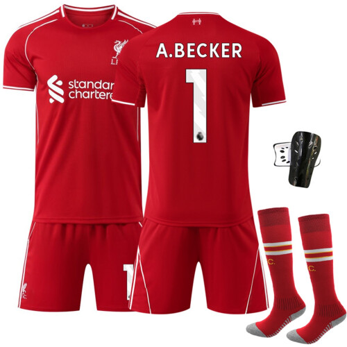 (A.BECKER 1C, 24) 25-26 Liverpool Home Adult and Children's Football ...