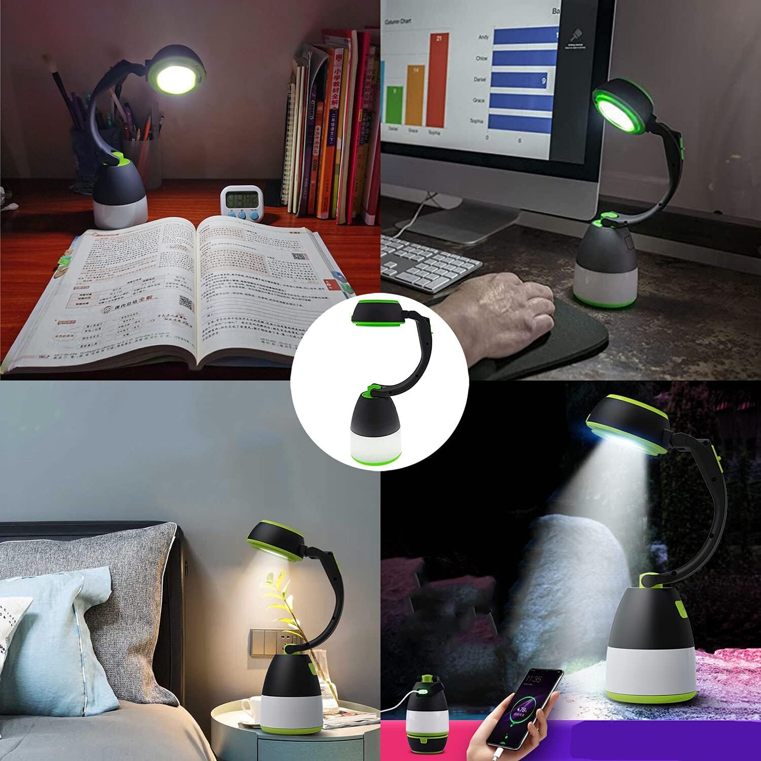 Multifunktionale LED-Campinglampe, helle LED-Zeltlampe für Outdoor ...