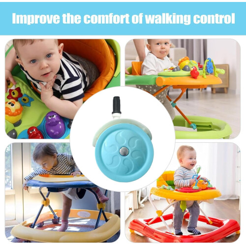 Stroller Wheels Universal Fit Flexible Swivel 4 Pack Quiet Wheels For ...