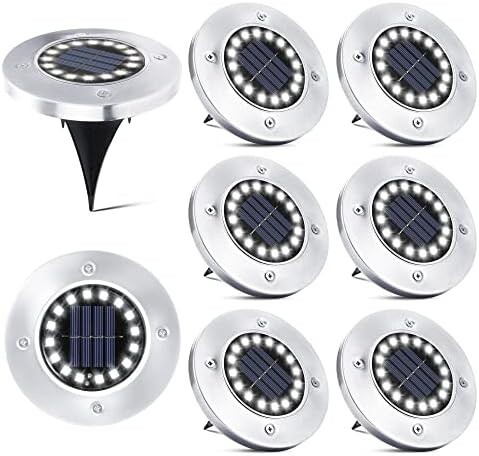 Luci solari da terra, luci da giardino a LED facili da installare ...