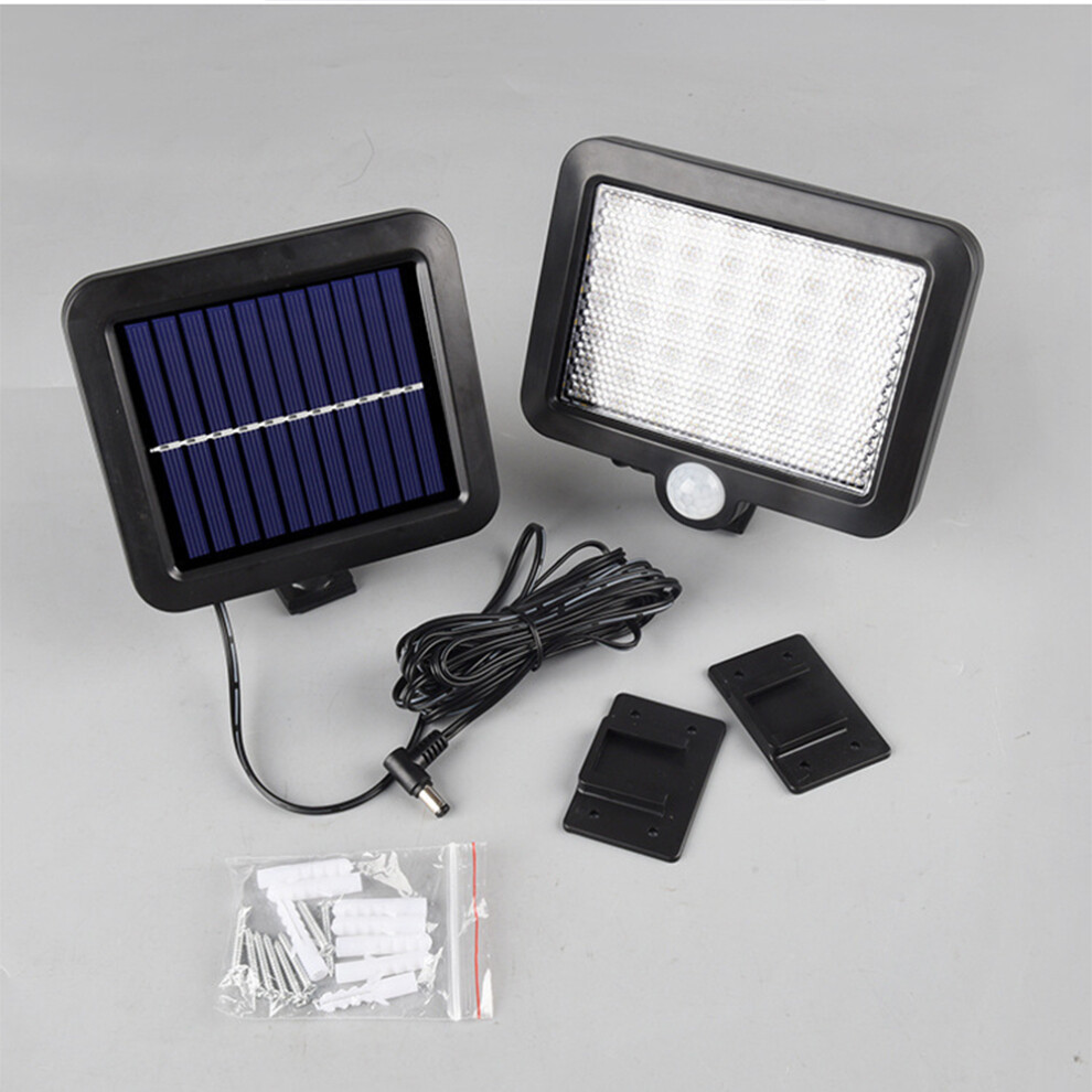 Utendørs solcelledrevet bevegelseslys, ultrasterk 56 LED solcelledrevet ...