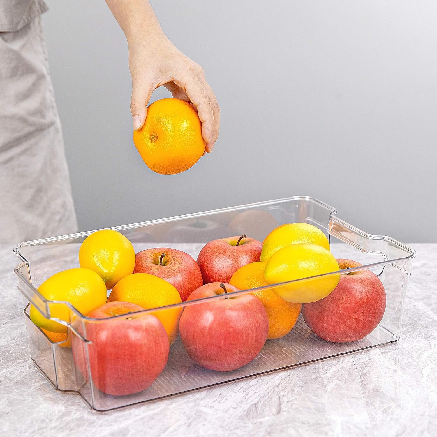 Boîtes de rangement transparentes pour réfrigérateur et garde-manger ...