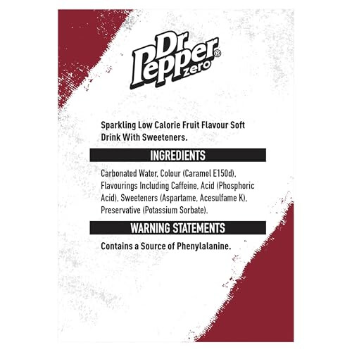 Dr Pepper Can Zero 330 ml Pack of 24 on OnBuy