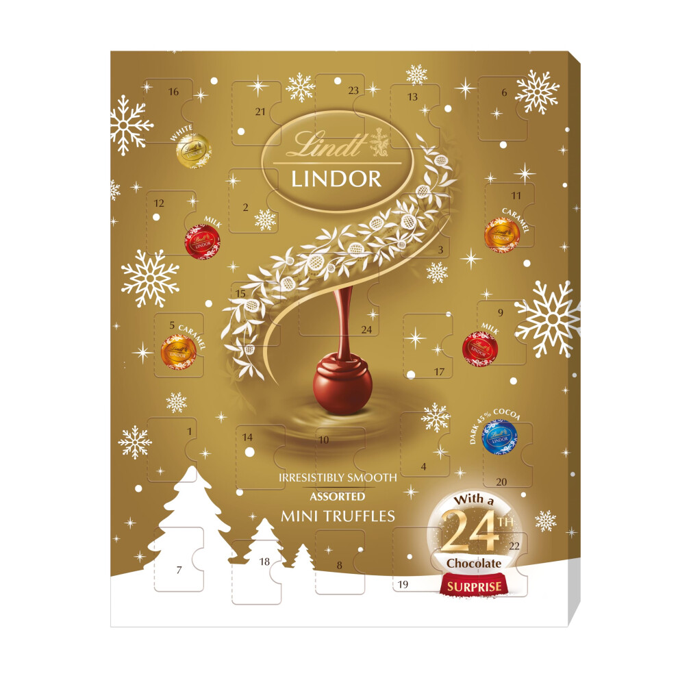 Lindt Lindor Assorted Mini Advent Calendar 2025 – 117g – 24 Mini ...