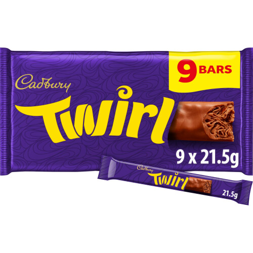 Cadbury Twirl Milk Chocolate Bar The Classic Creamy Taste Multipack of ...
