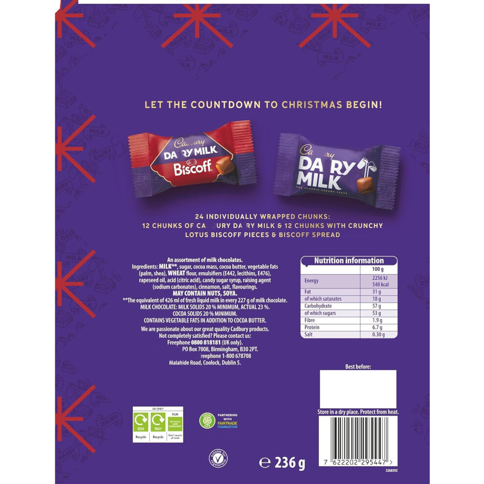 New Cadburys Biscoff Chocolate Advent Calendar 2025 –Best for Christmas ...