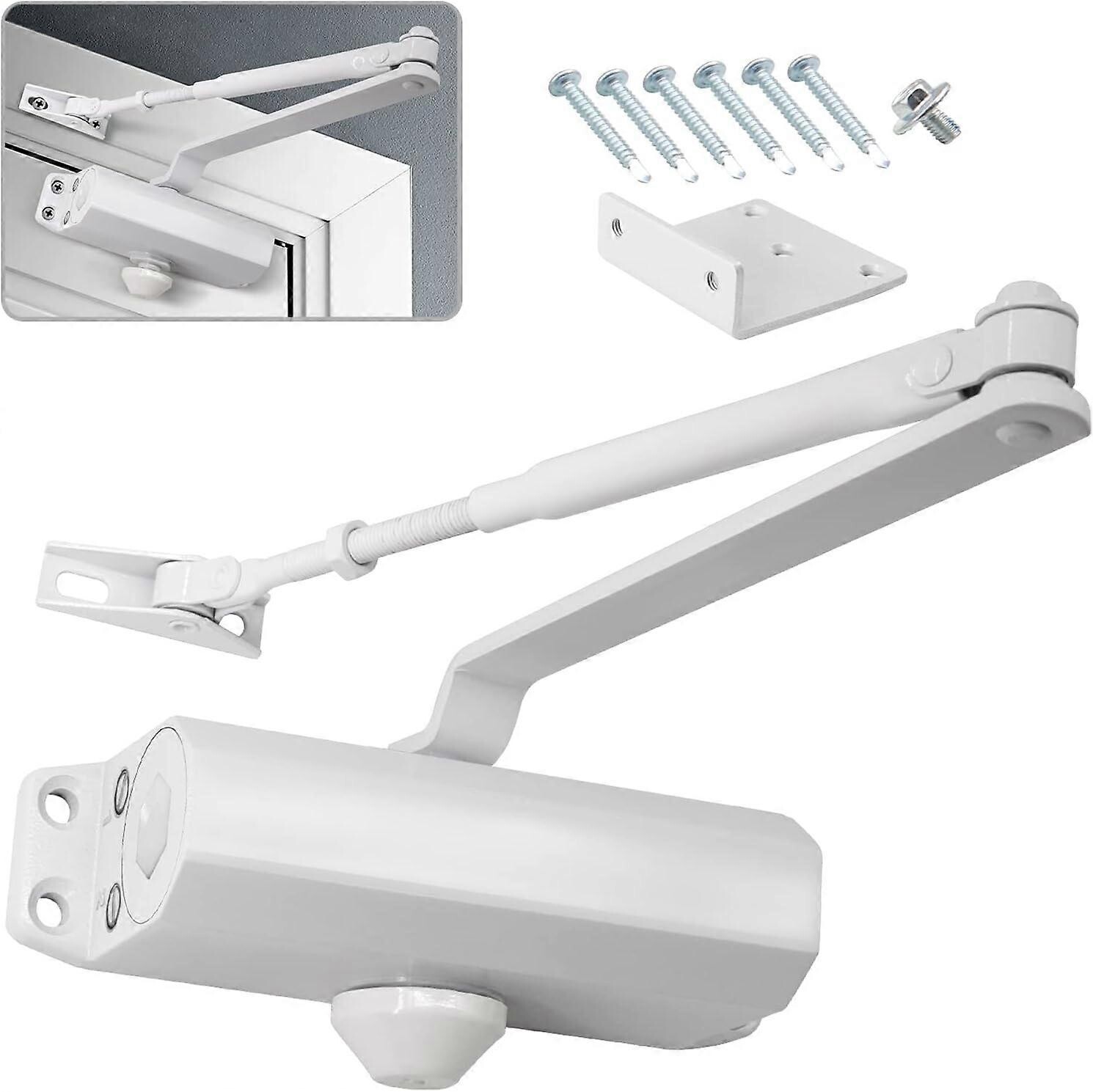 Hydraulic Spring Door Closer Soft Close with Automatic Adjustment Arm ...