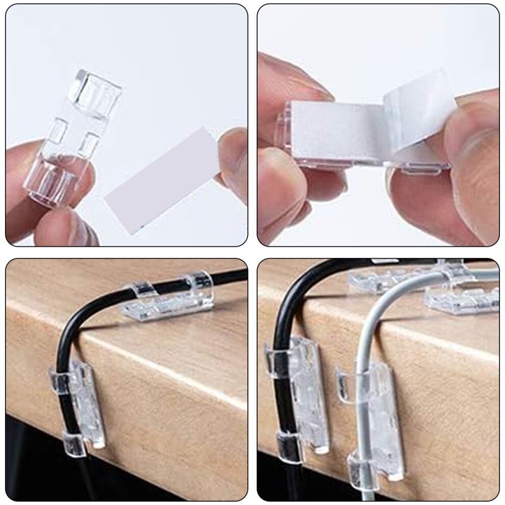 Solution de gestion des câbles, clips de câbles auto-adhésifs ...